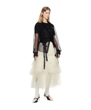 Simone Rocha Embellished Sheer Shirt