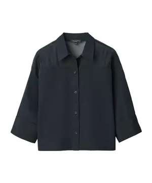 Rag & Bone Patchwork Collar Shirt - Black