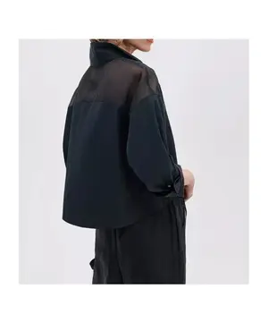 Rag & Bone Patchwork Collar Shirt - Black