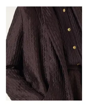 Loro Piana Annie Quilted Silk Jacket - Black