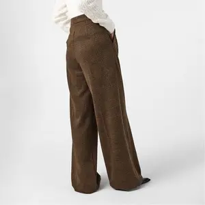 Max Mara Checked Wide-leg Trousers