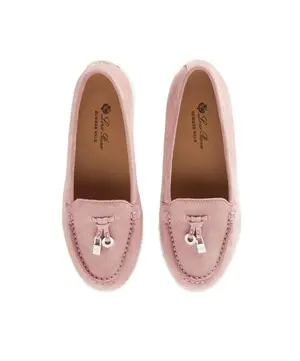 Loro Piana Summer Charms Walk Loafers - Cherry Blossoms