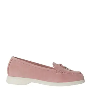 Loro Piana Summer Charms Walk Loafers - Sakura