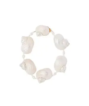 Prada Shell Choker Necklace - White