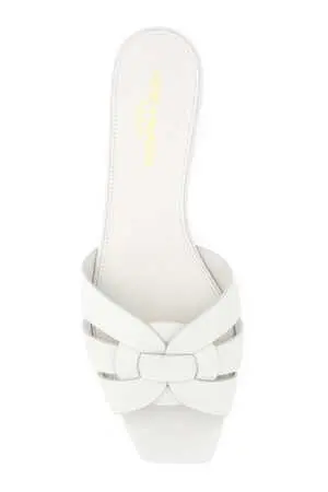Saint Laurent Tribute Flat Sandals - White