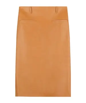TOD'S Leather Midi Skirt