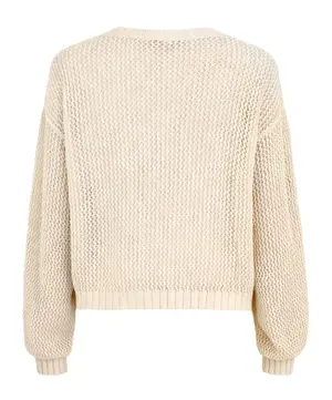 TWINSET Open Knit Cherry Knitted Sweater