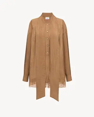 Saint Laurent Lavallière Oversized Top