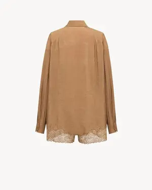 Saint Laurent Lavallière Oversized Top
