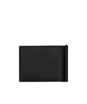 Saint Laurent Money Clip Bi-fold Cardholder - Black