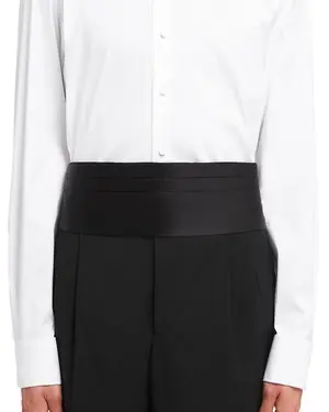 Prada Satin Tuxedo Cummerbund