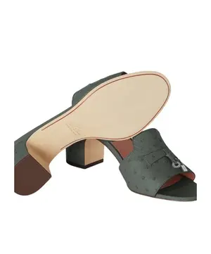 Loro Piana Round-headed High-heeled Sandals