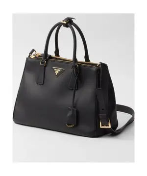 Prada Galleria Large Leather Bag - Black