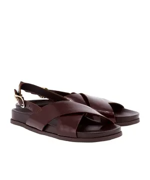 ANCIENT GREEK SANDALS Vintage Style Criss-cross Sandals - Black