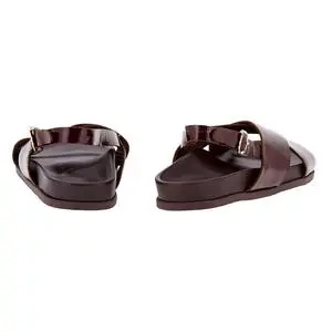ANCIENT GREEK SANDALS Vintage Style Criss-cross Sandals - Black