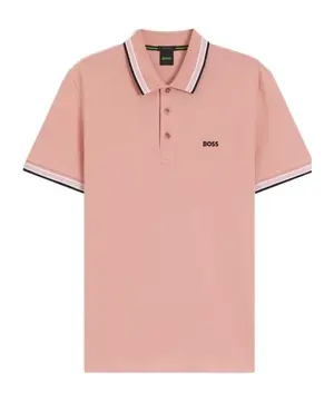 Hugo Boss Logo Short-sleeved Polo Shirt - Pink