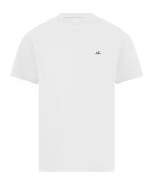 C.P. COMPANY Logo Crew Neck T-shirt - White