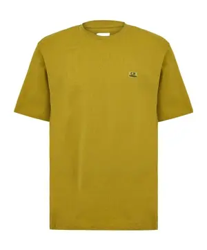 C.P. COMPANY Logo Crew Neck T-shirt - Brown