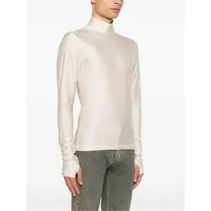 Coperni Long Sleeve Stand Collar Knitted Pullover