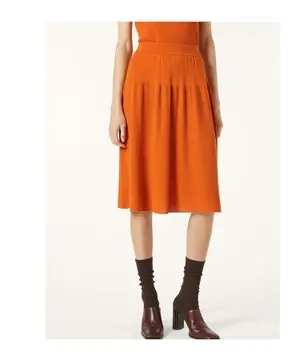 Loro Piana Ribbed Knit Midi Skirt