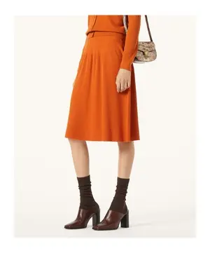 Loro Piana Ribbed Knit Midi Skirt