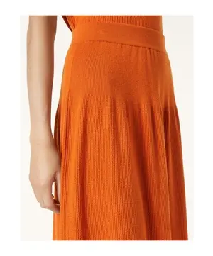 Loro Piana Ribbed Knit Midi Skirt
