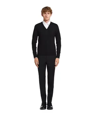 Prada V-neck Knitted Jumper