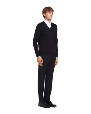 Prada V-neck Knitted Jumper