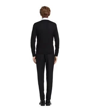 Prada V-neck Knitted Jumper