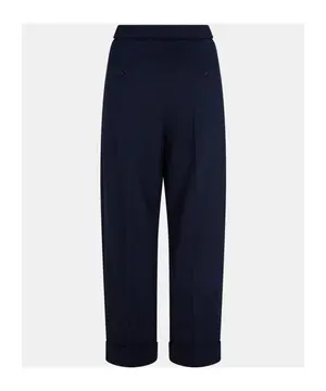 Max Mara High Waisted Pleated Casual Trousers - Black