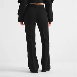GANNI Pin Buckle Belt Casual Pants