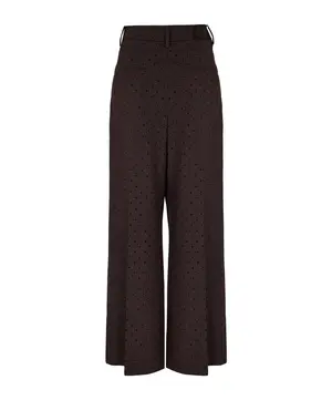 GANNI Wide Leg Polka Dot Trousers