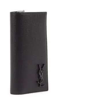 Saint Laurent Long Logo Appliqué Wallet