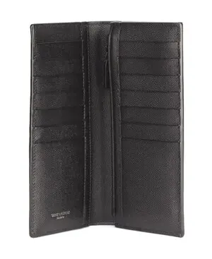 Saint Laurent Long Logo Appliqué Wallet