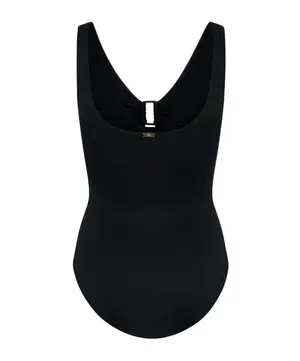 Ralph Lauren Ring Front One Piece Swimsuit - Black