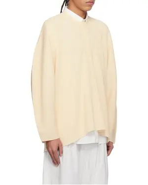 Issey Miyake Homme Plissé Pleated Cotton Sweater