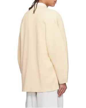 Issey Miyake Homme Plissé Pleated Cotton Sweater