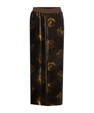 UMA WANG Elastic Waist Casual Pants - Black