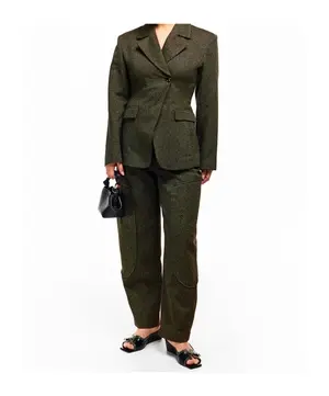 GANNI High Waist Casual Pants