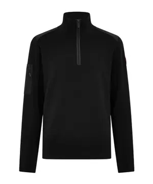 Canada Goose Stormont Quarter Zip Sweater - Black
