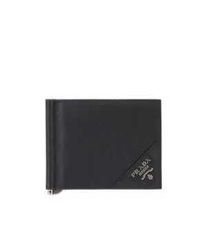 Prada Saffiano Leather Wallet - Black