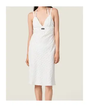 Miu Miu Cady Eyelet Lace Dress