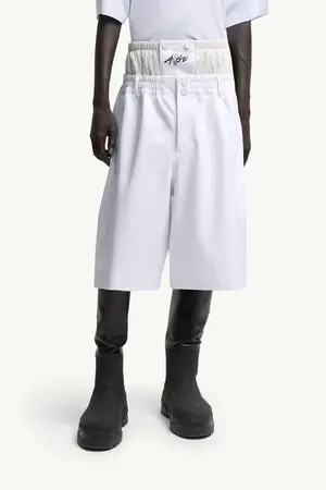 Moncler Logo Print Shorts