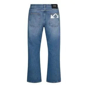 Off-White Half Arrow Straight Leg Jeans - Blue