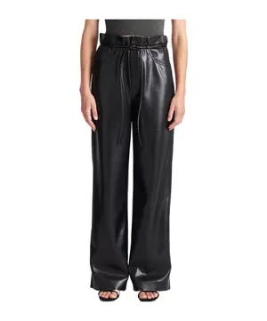 Nanushka Drawstring Wide-leg Trousers In Okobor
