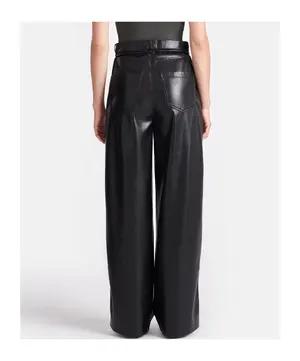 Nanushka Drawstring Wide-leg Trousers In Okobor