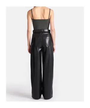 Nanushka Drawstring Wide-leg Trousers In Okobor