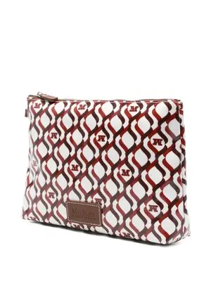 Max Mara Tazzina Patterned Wristlet Bag
