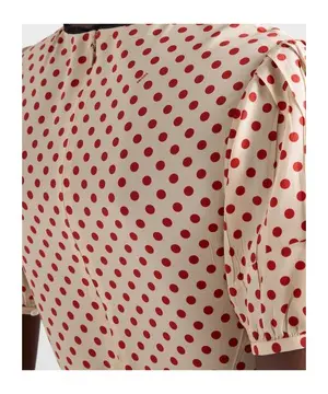 Prada Polka-dot Marocain Dress