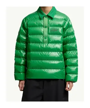 Moncler Long-sleeved Down Jacket With Logo Detail